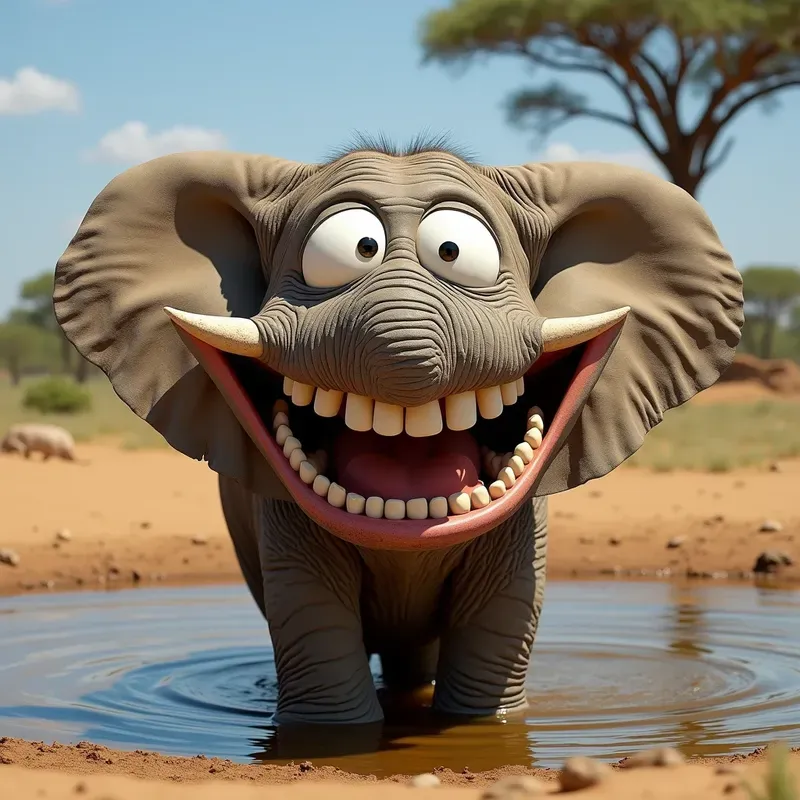 Realistic Goofy Animal Images FLUX Prompt | PromptBase