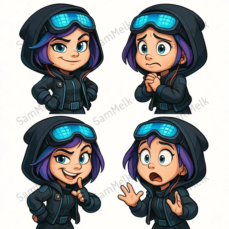 Emotion Grids For Kids Characters ChatGPT Image Prompt | PromptBase