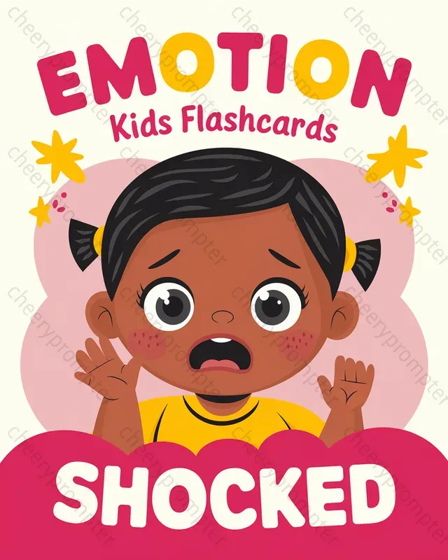 Emotion Kids Flashcards Ideogram Prompt | PromptBase