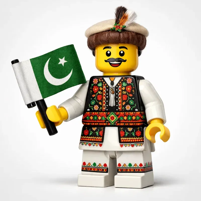 Lego Minifigures Holding Country Flags ChatGPT Image Prompt | PromptBase