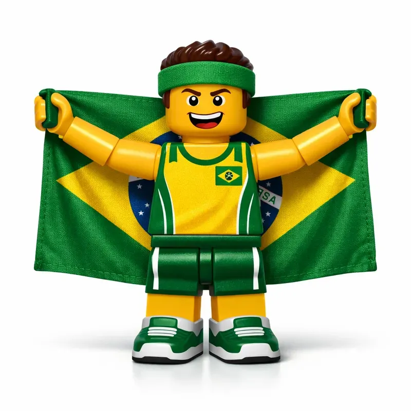 Lego Minifigures Holding Country Flags ChatGPT Image Prompt | PromptBase