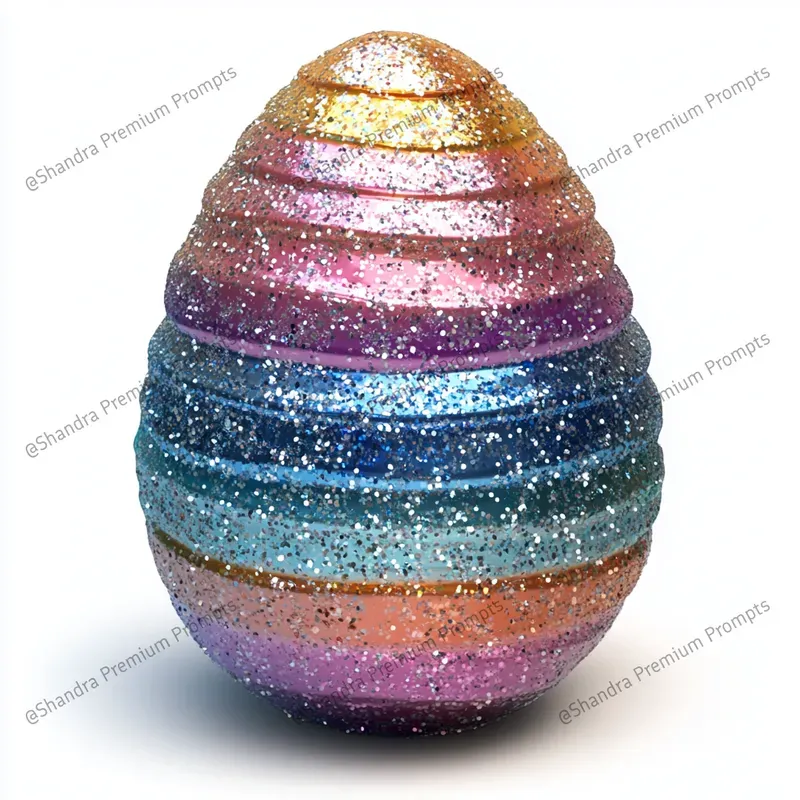 Magic Easter Cliparts With Glitter Effects Midjourney Prompt | PromptBase