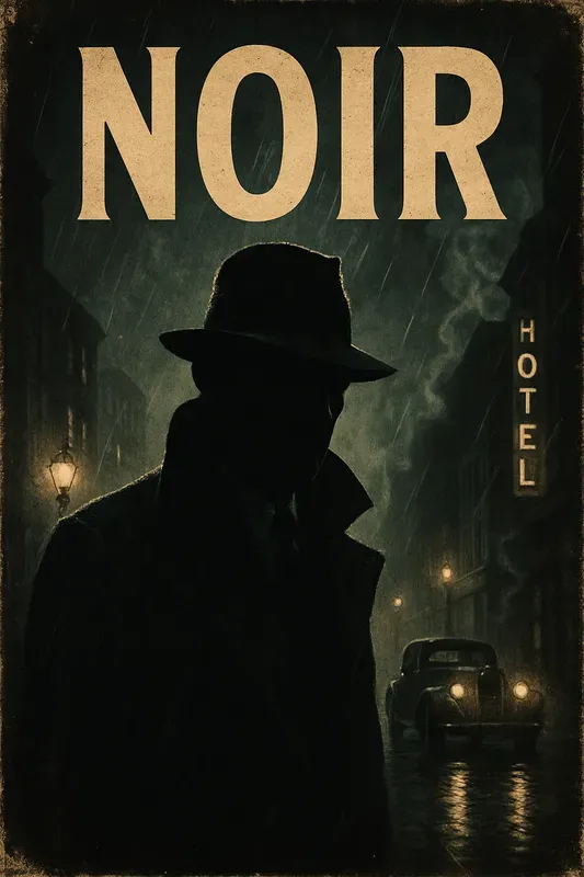 Retro Film Noir Poster Generators ChatGPT Image Prompt | PromptBase