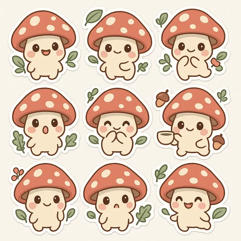 Kawaii Sticker Pack Studios ChatGPT Image Prompt | PromptBase