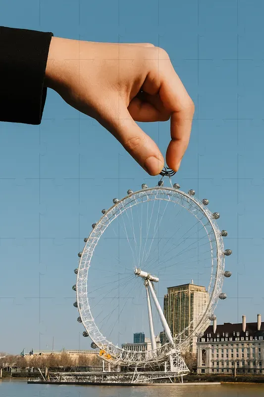 World Landmarks In Your Hand ChatGPT Image Prompt | PromptBase