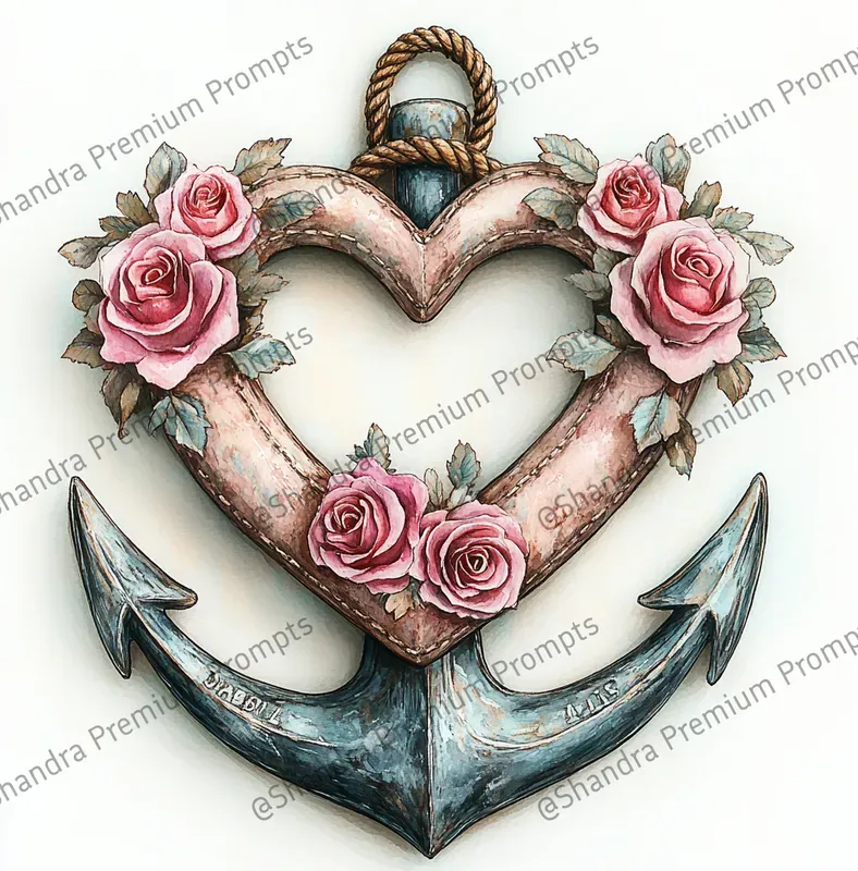 Love Maritime Valentines Day Cliparts Midjourney Prompt | PromptBase