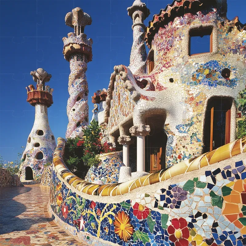Gaudi Inspired Artworks Midjourney Prompt | PromptBase