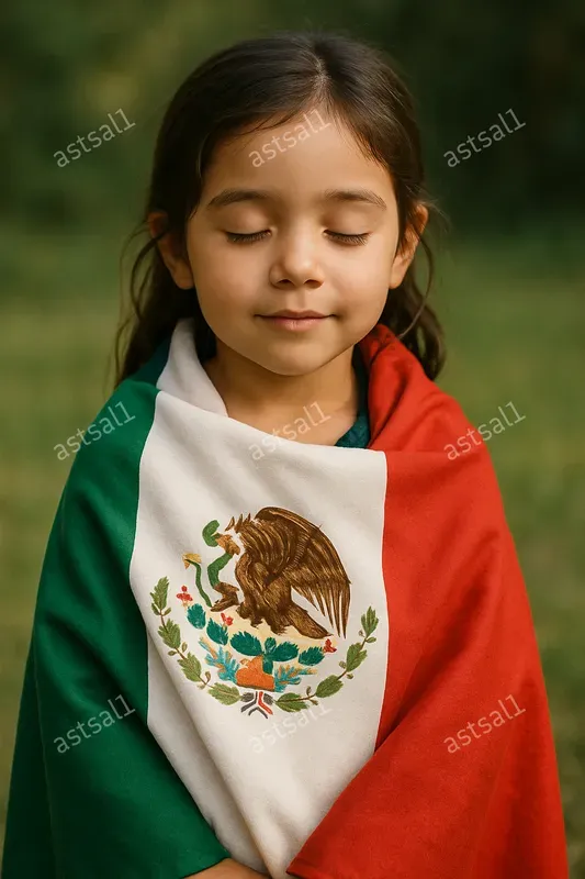 Portraits Of Children With National Flags ChatGPT Image Prompt | PromptBase