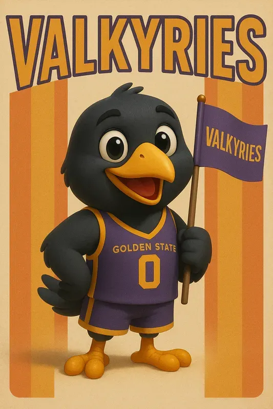 Retro 3D Cute Wnba Mascot Posters ChatGPT Image Prompt | PromptBase