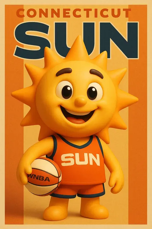 Retro 3D Cute Wnba Mascot Posters ChatGPT Image Prompt | PromptBase