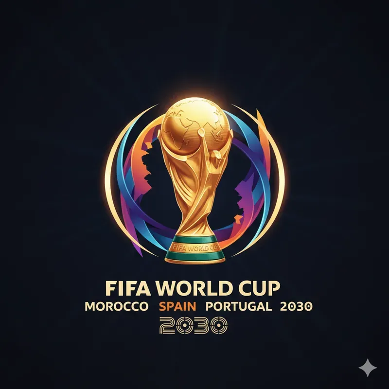 Futuristic Fifa World Cup 2030 Logos Gemini Image Prompt | PromptBase