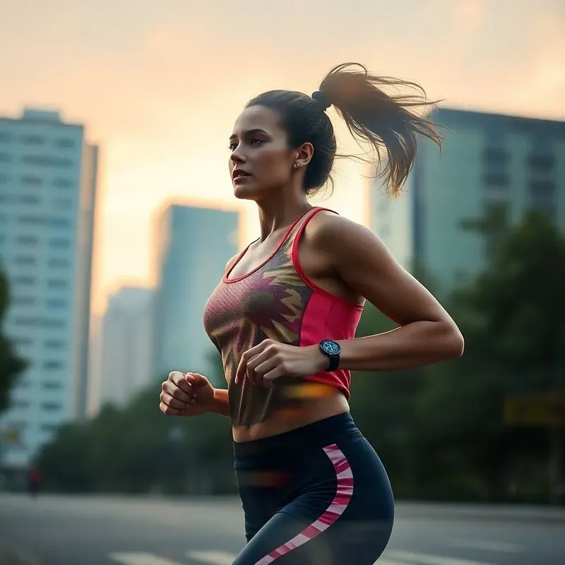 Kinematic Double Exposure Female Athletes Midjourney Prompt | PromptBase