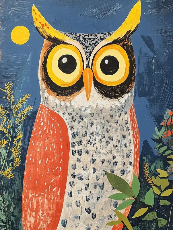 Surreal Naive Cartoon Kids Illustrations Midjourney Prompt | PromptBase