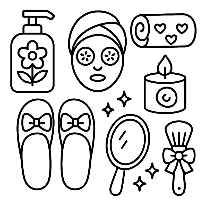 Bold And Easy Girly Coloring Pages ChatGPT Image Prompt | PromptBase