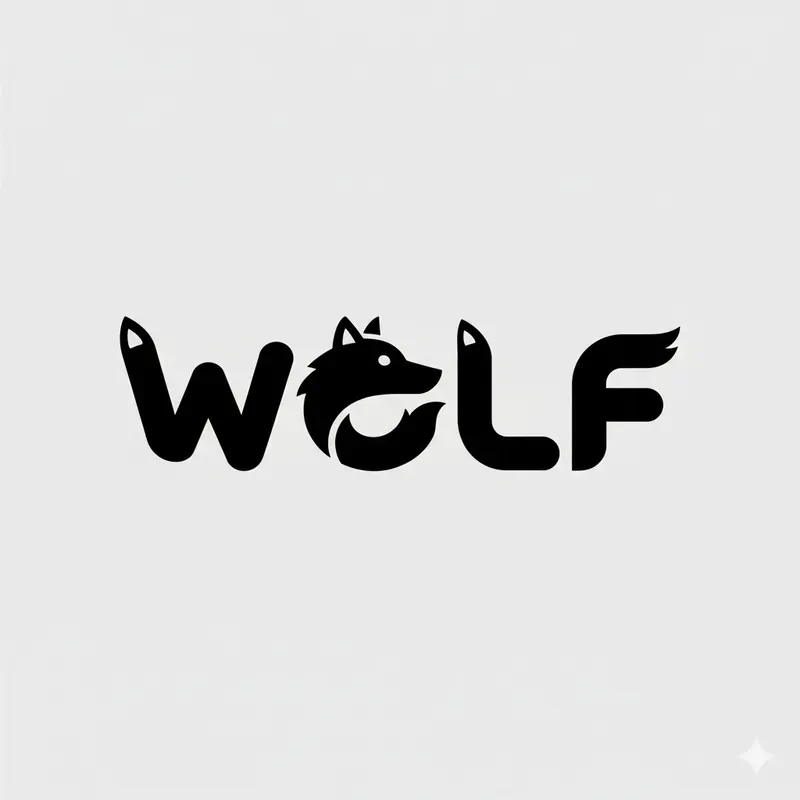 Typographic Animal Wordmark Logos Gemini Image Prompt | PromptBase