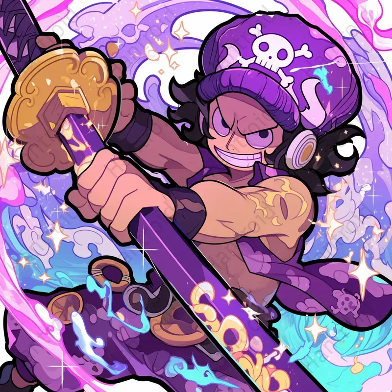 One Piece Dynamic Character Art Midjourney Prompt | PromptBase