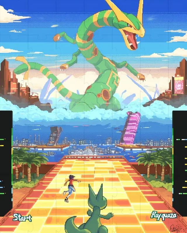 Pixel Art Posters Pokemon Midjourney Prompt | PromptBase