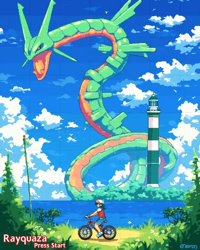 Pixel Art Posters Pokemon Midjourney Prompt | PromptBase