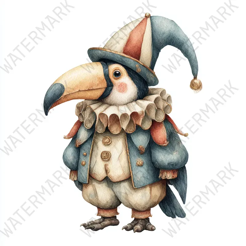 Cute Circus Animals And Friends Cliparts Midjourney Prompt | PromptBase