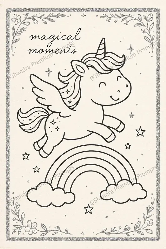 Junk Journal Coloring Pages For Kids ChatGPT Image Prompt | PromptBase