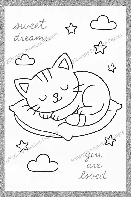 Junk Journal Coloring Pages For Kids ChatGPT Image Prompt | PromptBase