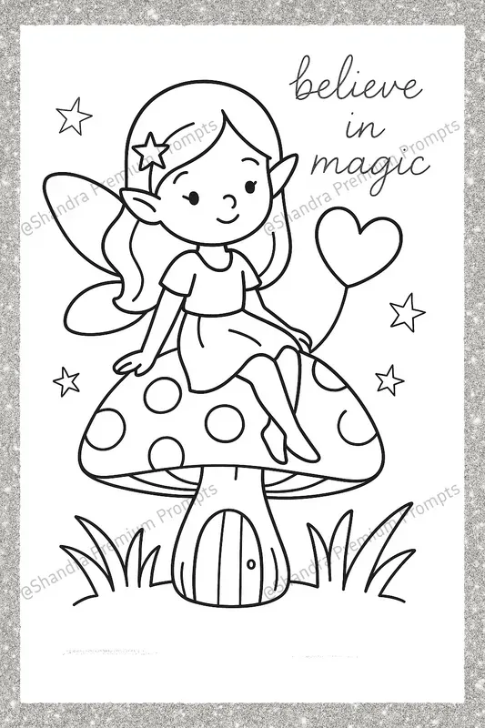 Junk Journal Coloring Pages For Kids ChatGPT Image Prompt | PromptBase