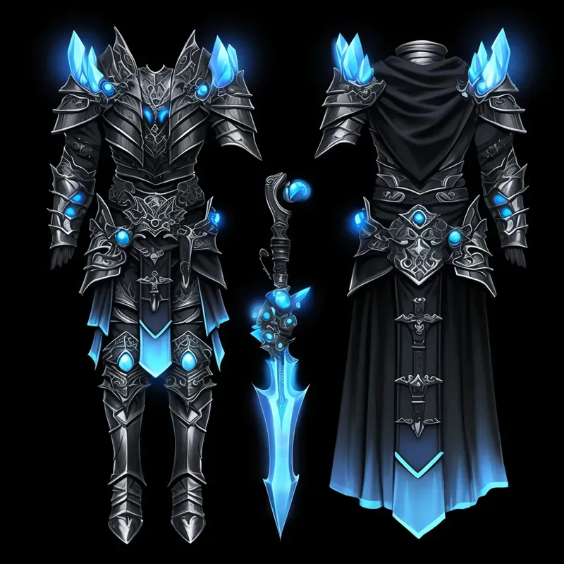 Game Armor Set Art Armor Sets Midjourney Prompt | PromptBase