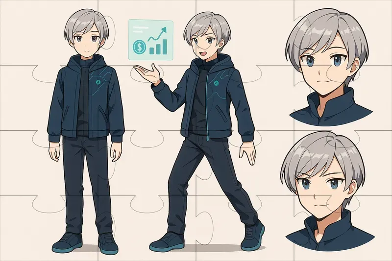 Anime Mascot Character Pose Sheets ChatGPT Image Prompt | PromptBase