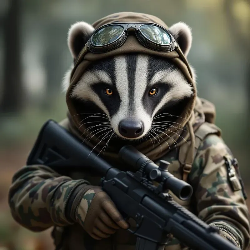 Animals In Sniper Gear Animals With Guns FLUX Prompt | PromptBase