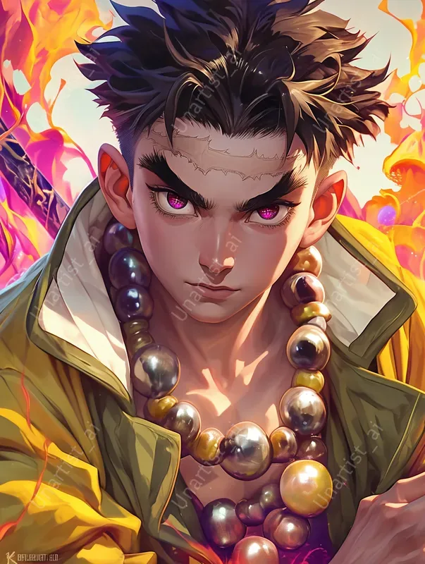 Vibrant Demon Slayer Portraits Midjourney Prompt | PromptBase