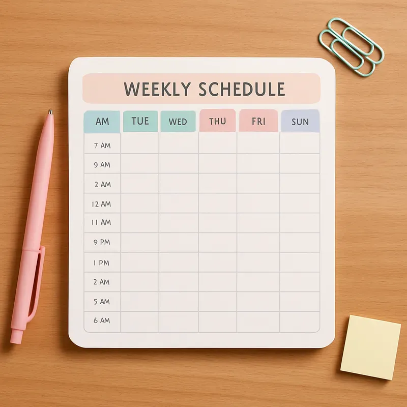 Weekly Schedule Snapshot Generators ChatGPT Image Prompt | PromptBase