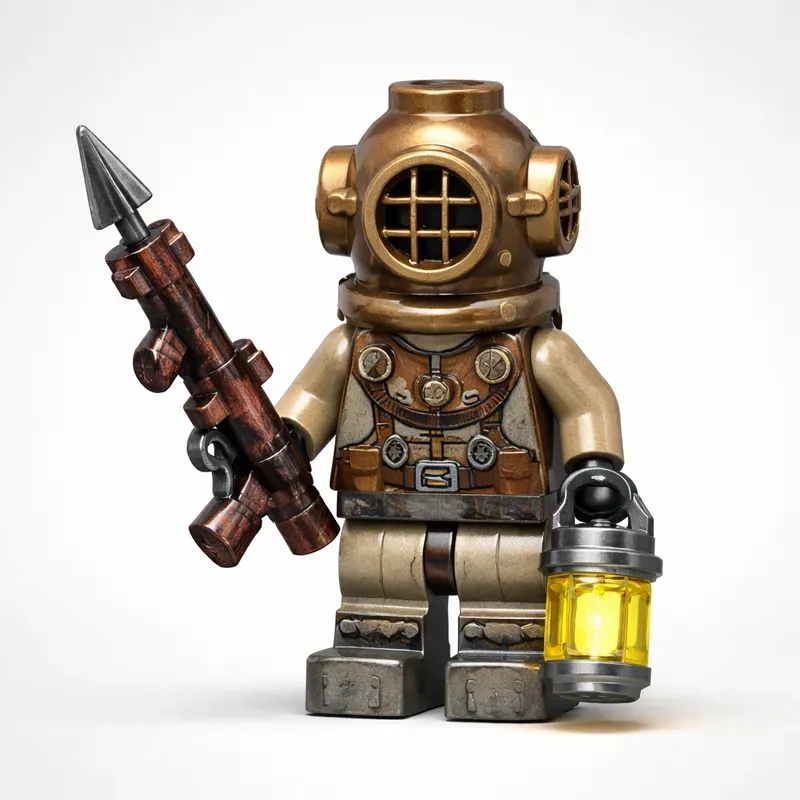 Realistic Lego Minifigure Studios ChatGPT Image Prompt | PromptBase