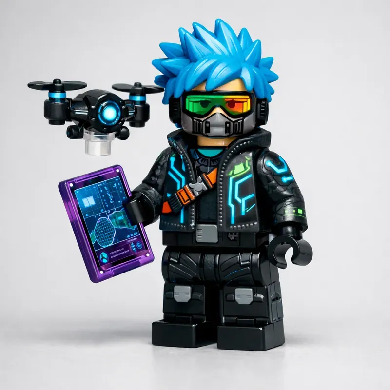 Realistic Lego Minifigure Studios ChatGPT Image Prompt | PromptBase