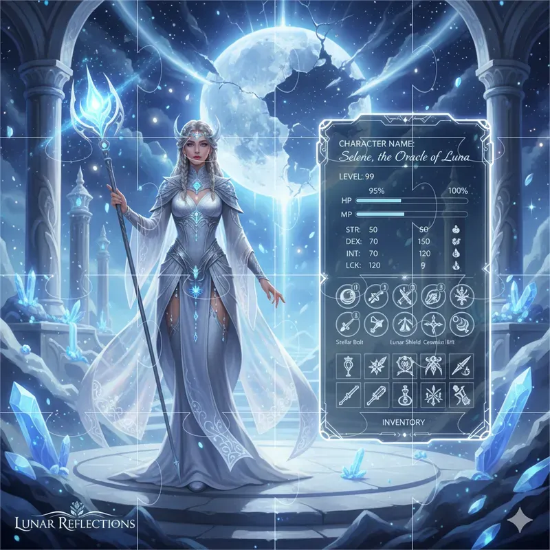 Nano Banana RPG Status Screen Creators Gemini Image Prompt | PromptBase