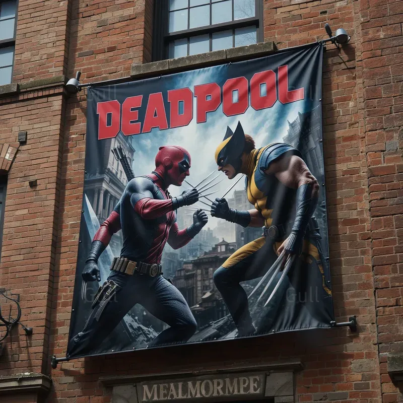 Epic Superhero Showdown Banner Mockups ChatGPT Image Prompt | PromptBase