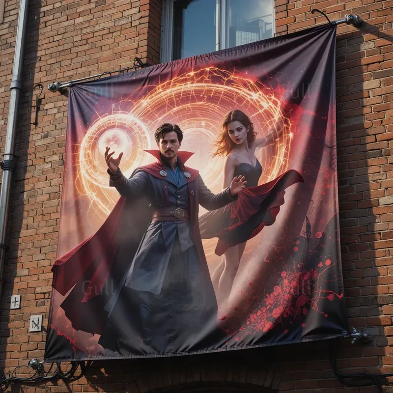 Epic Superhero Showdown Banner Mockups ChatGPT Image Prompt | PromptBase