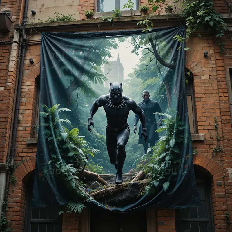 Epic Superhero Showdown Banner Mockups ChatGPT Image Prompt | PromptBase