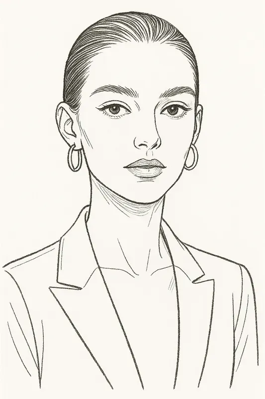 Simple Portrait Line Art ChatGPT Image Prompt | PromptBase