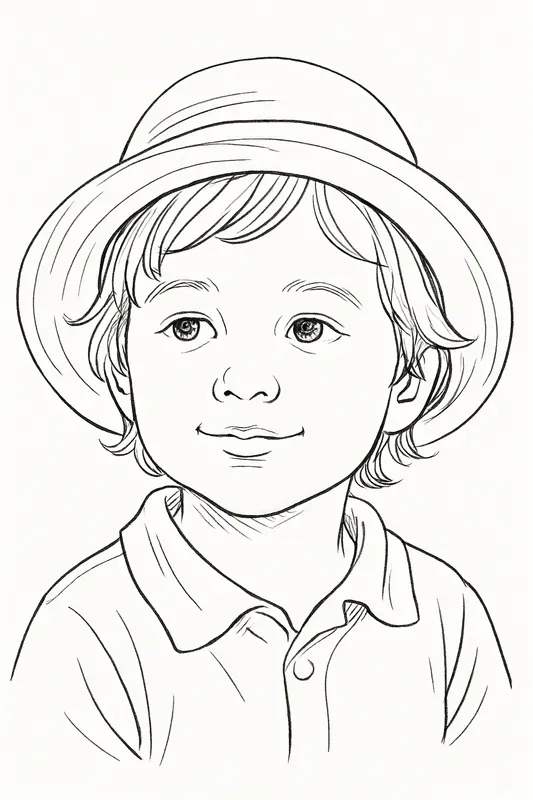Simple Portrait Line Art ChatGPT Image Prompt | PromptBase