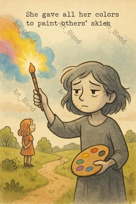 Cartoon Style Deep Meaning Quote Images ChatGPT Image Prompt | PromptBase