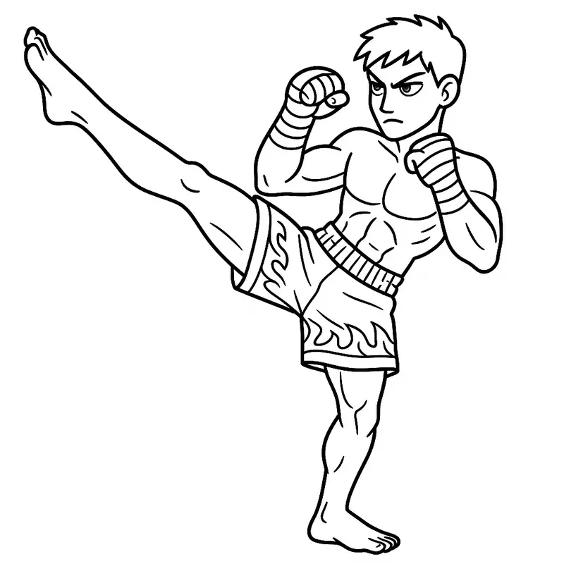Kengan Ashura Characters Coloring Pages ChatGPT Image Prompt | PromptBase