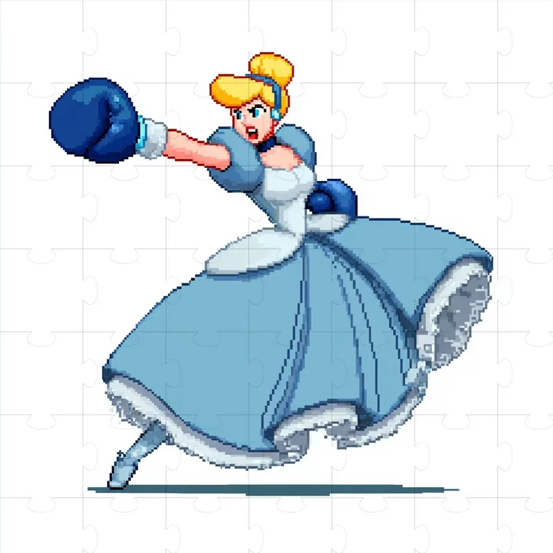 Street Fighters Disney Princesses 8 Bits Midjourney Prompt | PromptBase