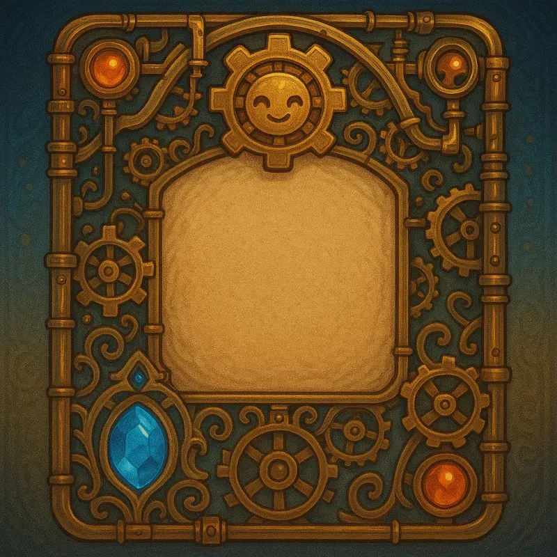 Chibi Fantasy Card Frames ChatGPT Image Prompt | PromptBase