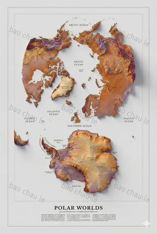3D Relief Map Posters Series Gemini Image Prompt | PromptBase
