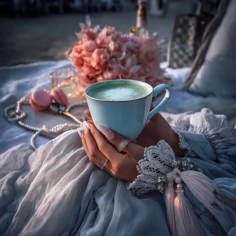 Paris Modern Blue Lifestyle Photography Midjourney Prompt | PromptBase