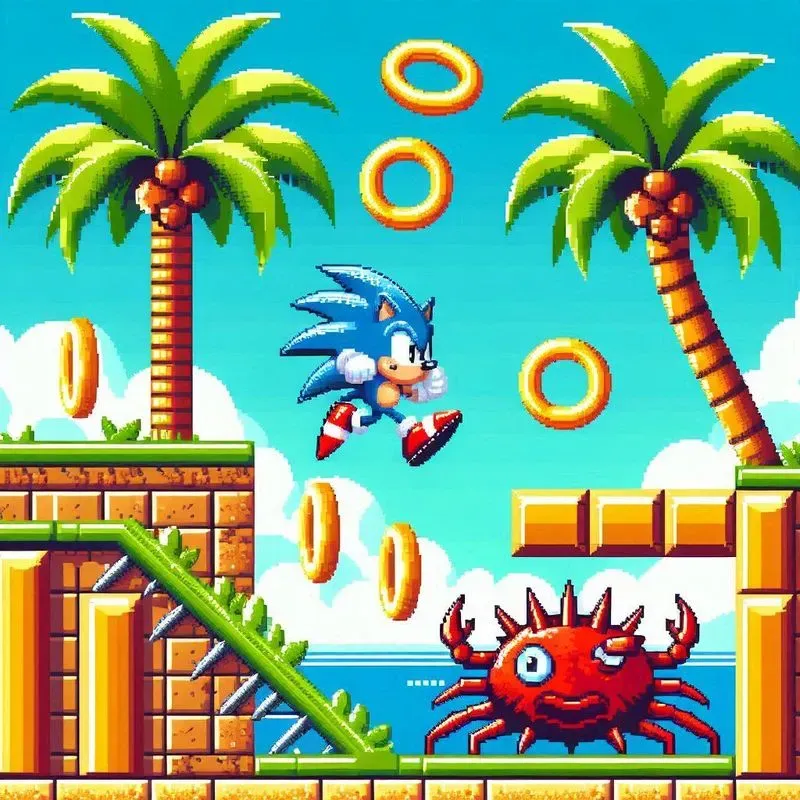 Classic Platformer Game Scenes DALL·E Prompt | PromptBase
