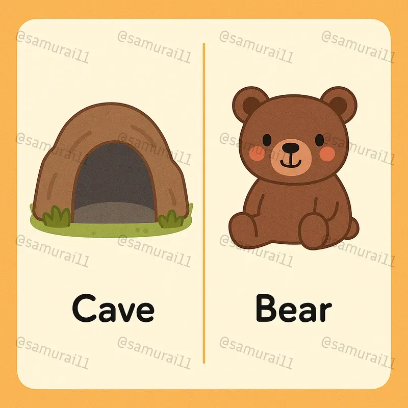 Animal Homes Flashcards For Kids ChatGPT Image Prompt | PromptBase