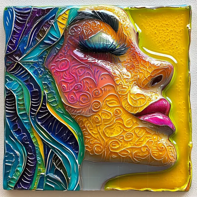 3D Embossed Glass Bass Relief Artworks Midjourney Prompt | PromptBase