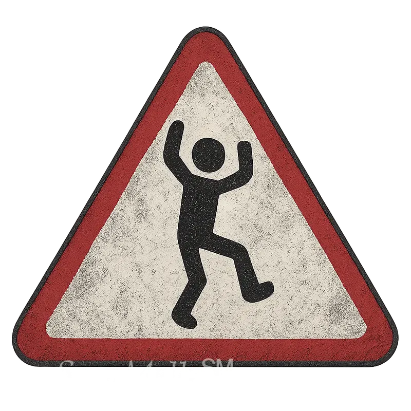 Humorous Stick Figure Warning Signs ChatGPT Image Prompt | PromptBase