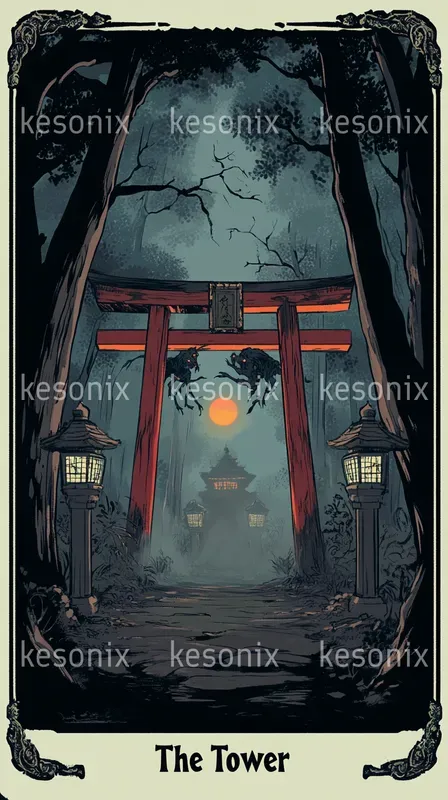 Horror Yokai Tarot Cards Midjourney Prompt | PromptBase